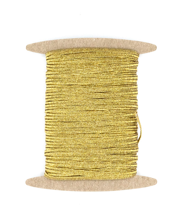 1/8 inch Elastic Metallic Gold Elastic - TinkerCrafts