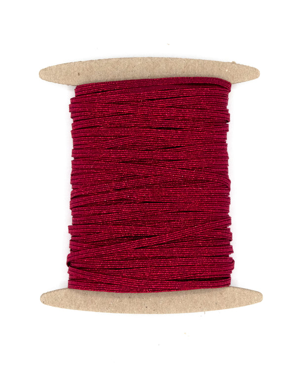 1/8 inch Elastic Metallic Red Elastic - TinkerCrafts