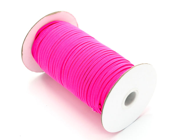 1/8 inch Elastic Passion Fruit Neon Hot Pink Elastic - TinkerCrafts